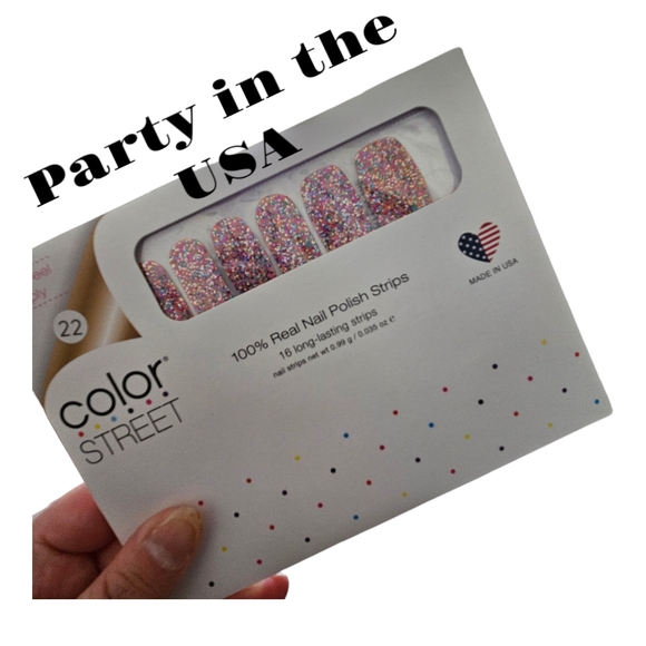 Color Street | Makeup | Nwt Party In The Usa Retired Color Street Nail ...